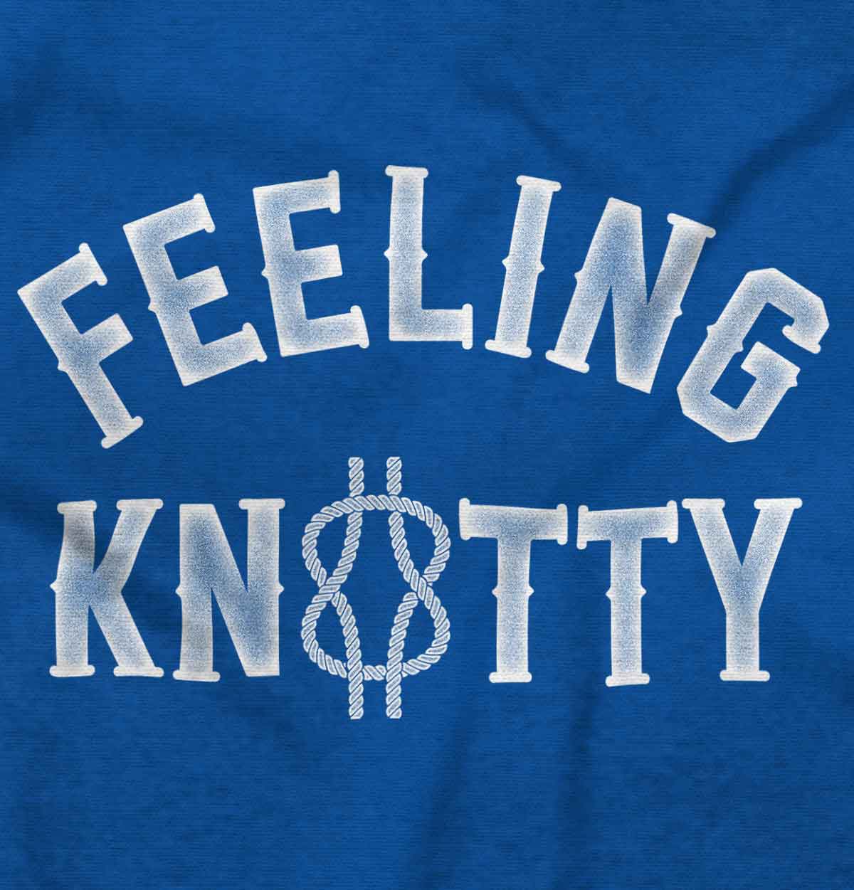Feeling Knotty Funny Knitting Pun Graphic Adult Short Sleeve Crewneck ...