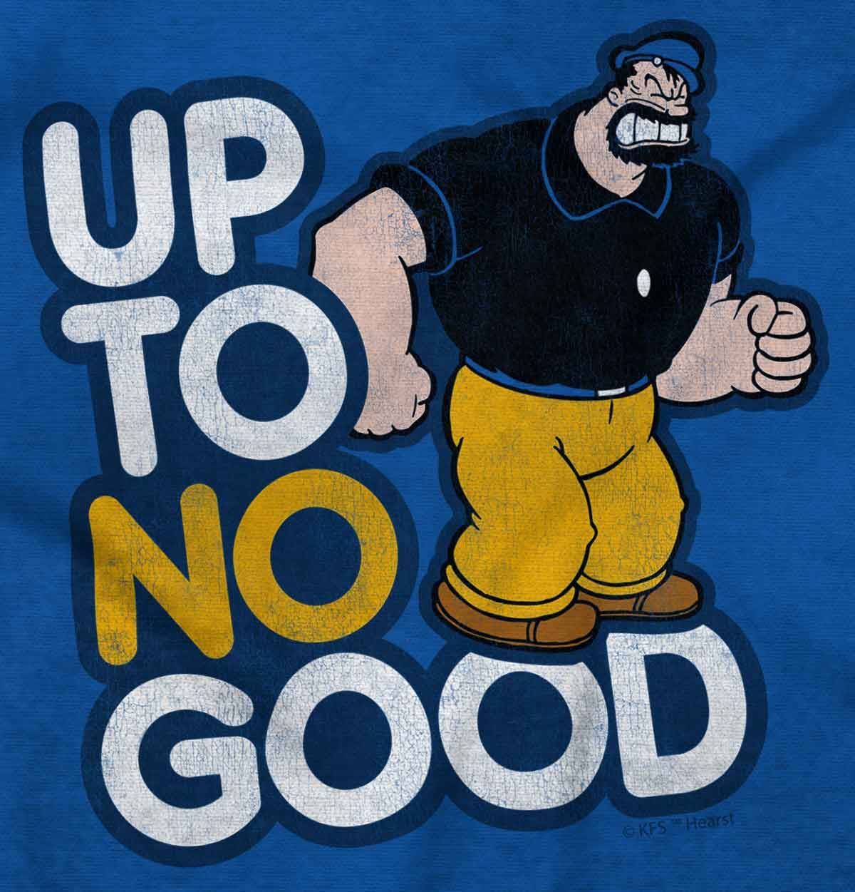 Funny Attitude Trouble Maker Popeye Bluto Womens Or Mens Crewneck Sweatshirt Ebay