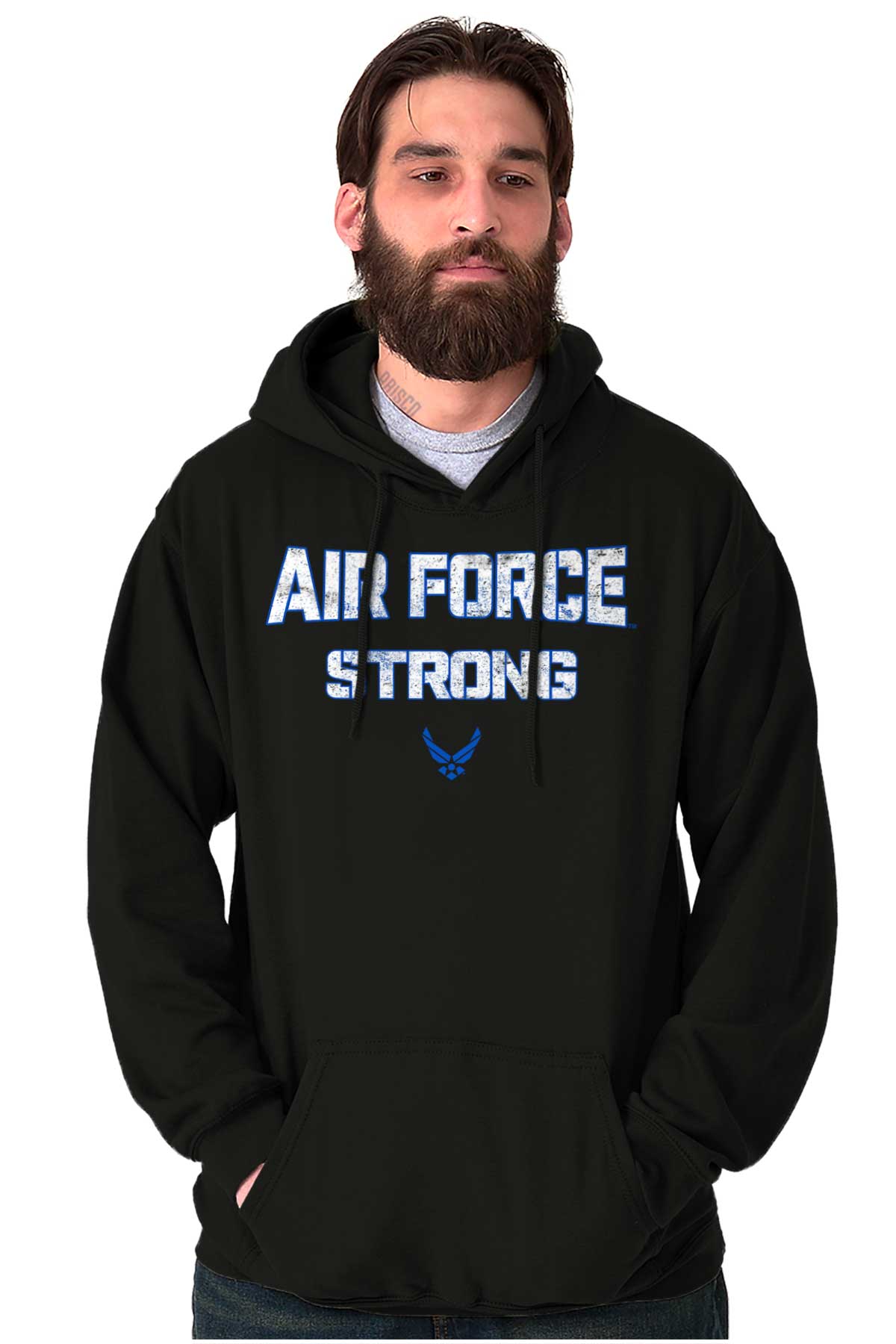 Air Force Strong United States Military USAF Adult Long Sleeve Hoodie ...