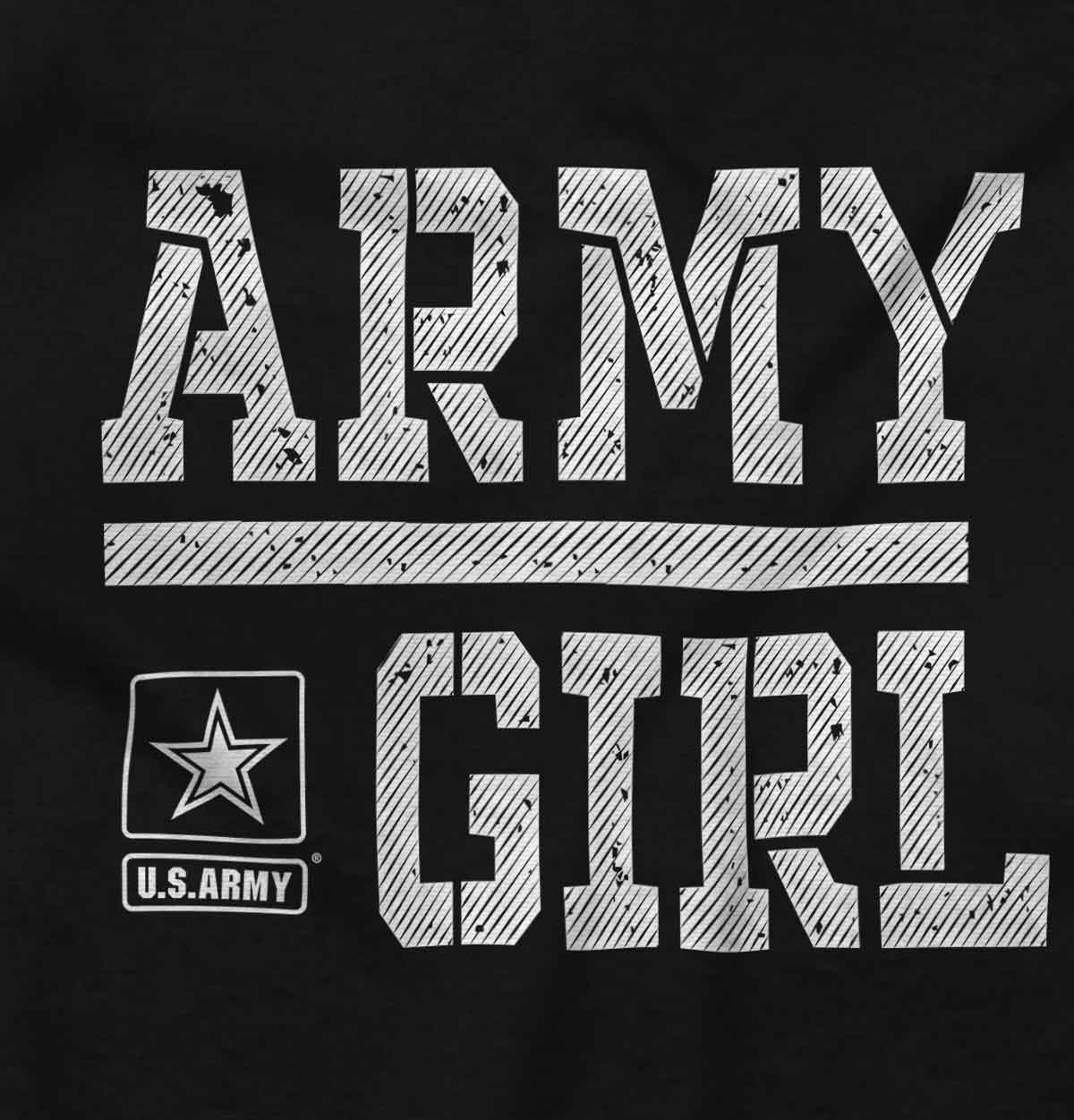 US Army Girl United States Military Forces Womens Short Sleeve Crewneck ...